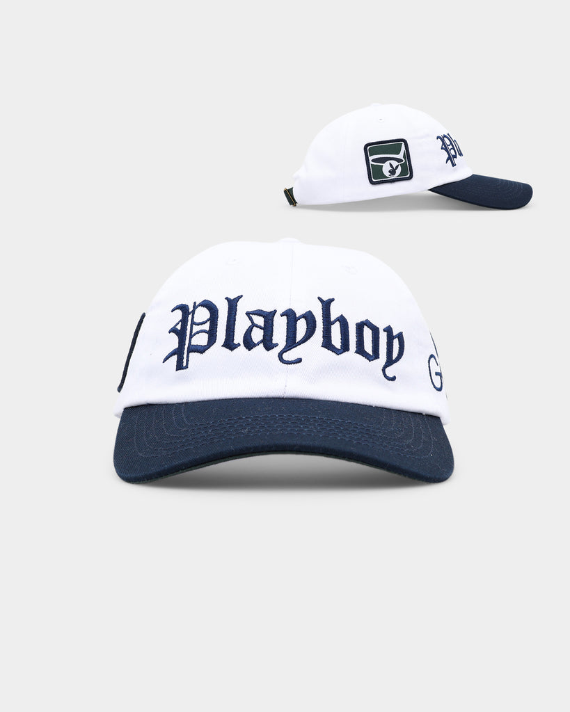 Playboy X Culture Kings Geneva Cap White/Navy | Culture Kings US