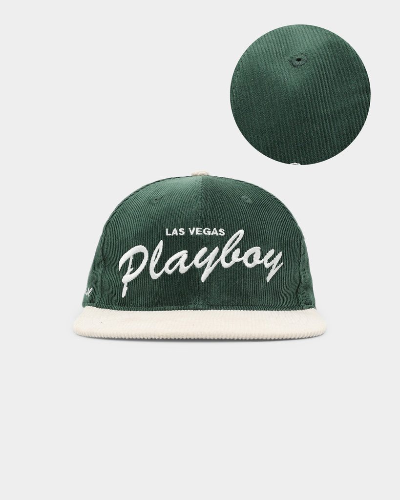 Playboy X Culture Kings Script Snapback Forest Green/Off White | Culture Kings US