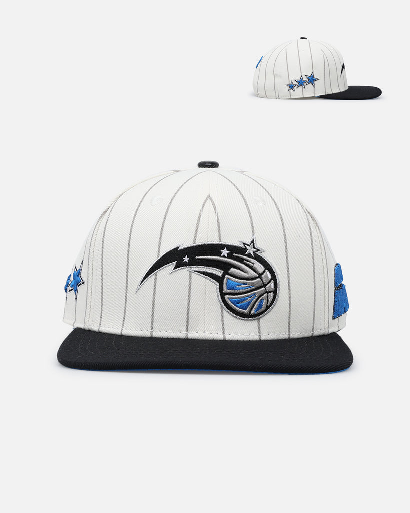 Pro Standard Orlando Magic Pinstripe Wool Snapback Eggshell/Yellow ...