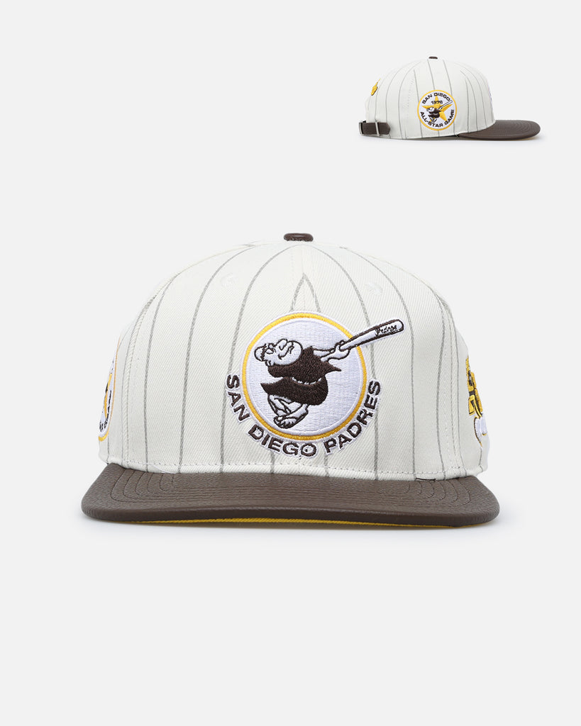 Pro Standard San Diego Padres Pinstripe Classic Logo Wool Strapback Eg ...