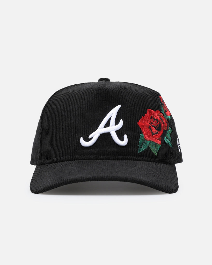 New Era Atlanta Braves 'Corduroy Rose' Pre-Curved Golfer Snapback Blac ...