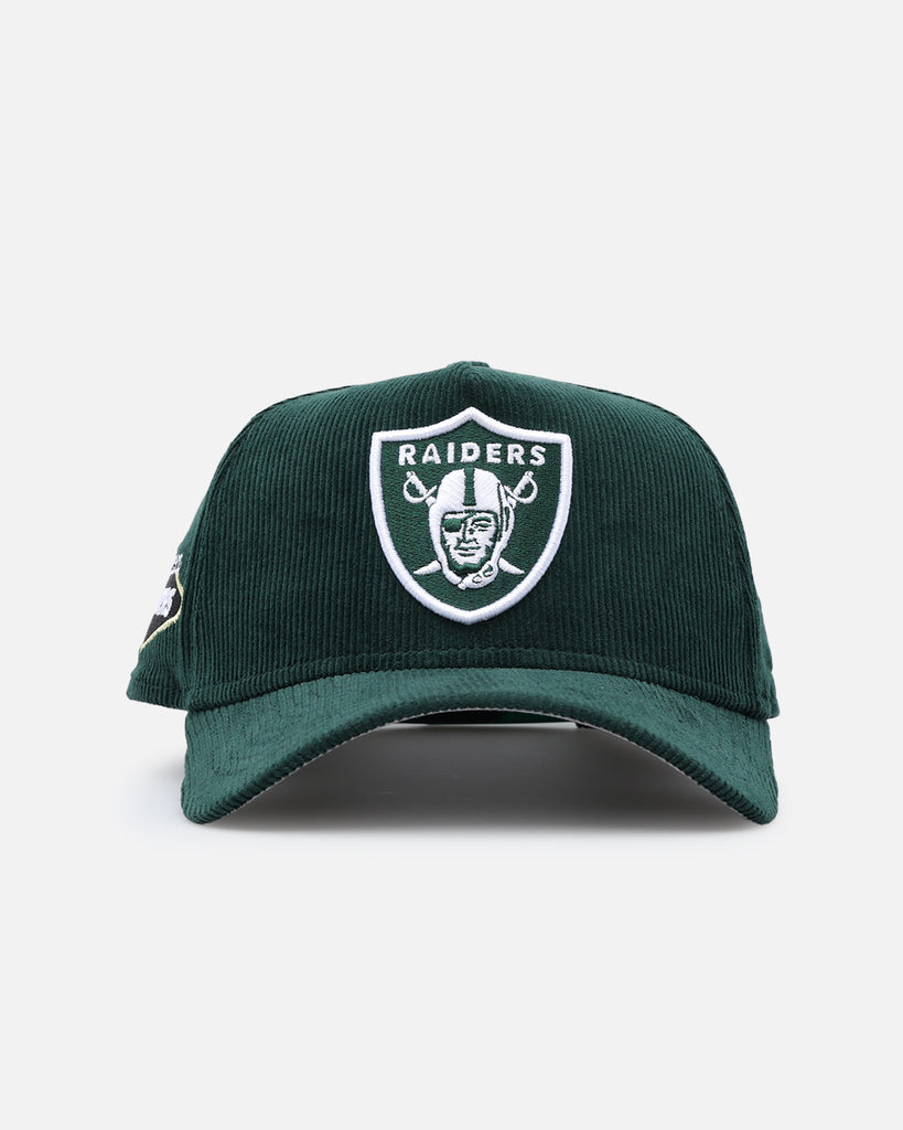 New Era Las Vegas Raiders 'Dark Green Cord' 9FORTY A-Frame Snapback Da ...