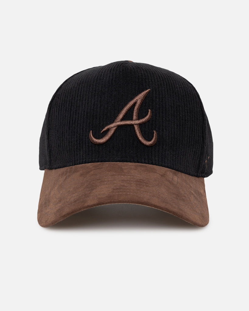 47 Brand Atlanta Braves 'Black Barren' 47 Offside DT Corduroy Snapback ...