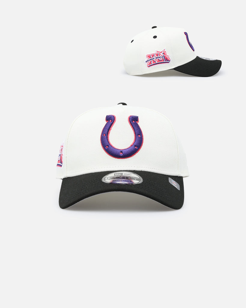 New Era Indianapolis Colts 'Neon Nights' 9FORTY Snapback Chrome/Black ...