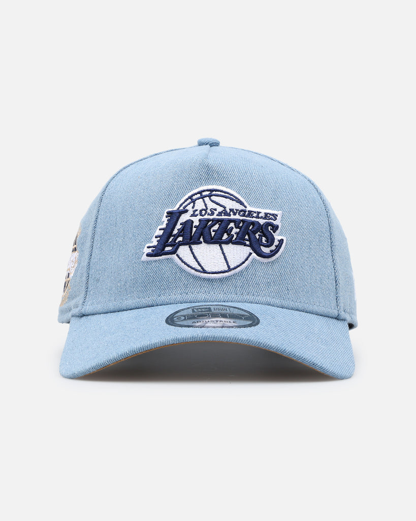 New Era Los Angeles Lakers 'Denim White' 9FORTY A-Frame Snapback Denim ...