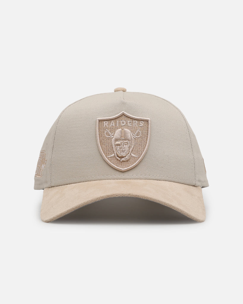 New Era Oakland Raiders 'Cream Suede' 9FORTY A-Frame Strapback Stone/O ...