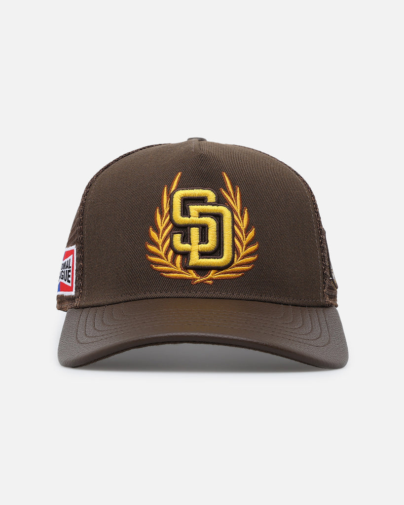 Pro Standard San Diego Padres Fast Lane Logo Wool Trucker Strapback Br ...