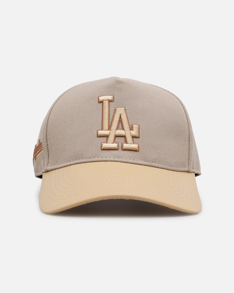 Pro Standard Los Angeles Dodgers 'Gramercy' Pinch Front Strapback Taup ...