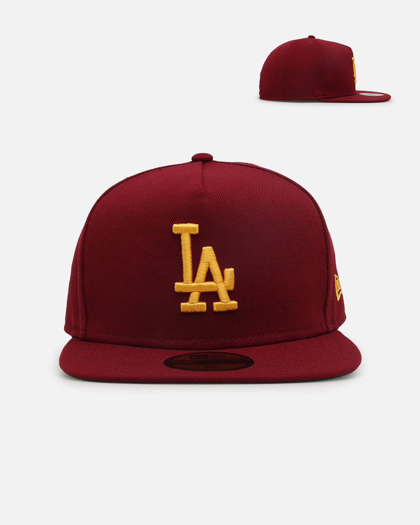 New Era Los Angeles Dodgers 'USC Pack' 59FIFTY A-Frame Fitted Burgundy ...