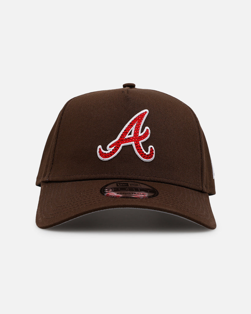 New Era Atlanta Braves 'Diamante' 9FORTY A-Frame Snapback Walnut ...
