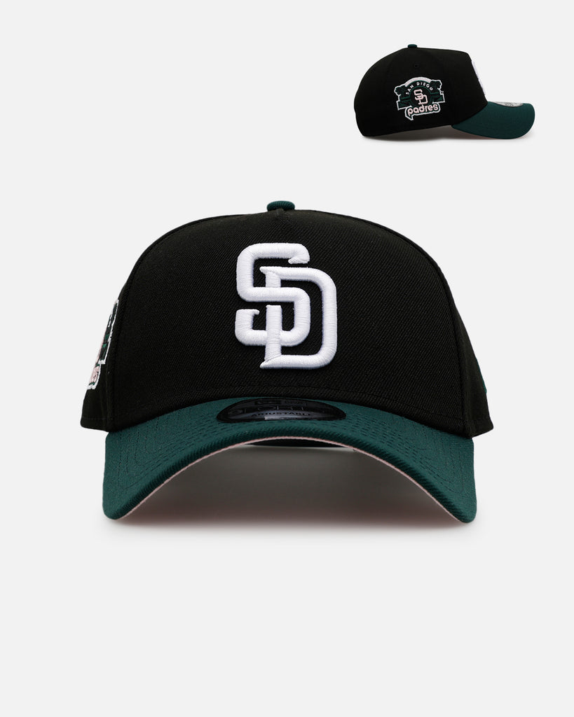 New Era San Diego Padres 'Black Dark Green' 9FORTY A-Frame Snapback Bl ...