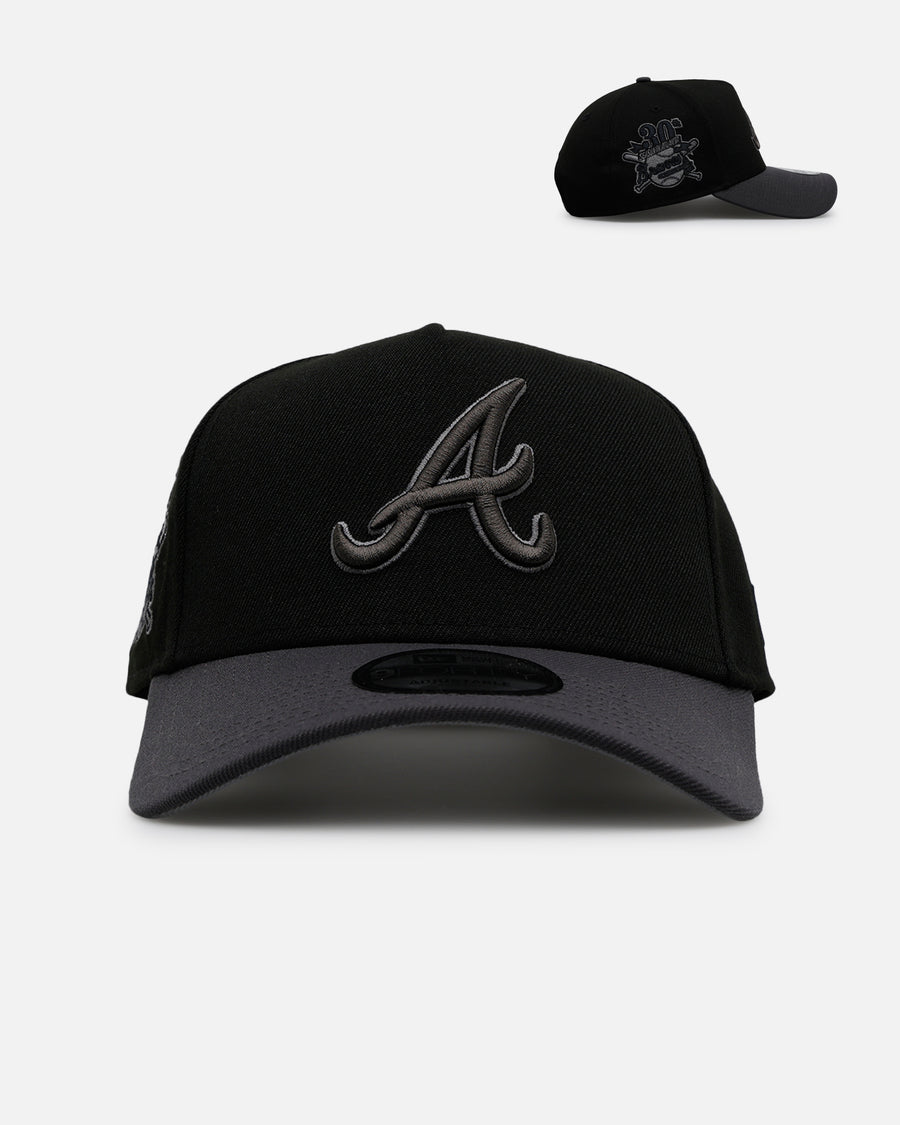 New Era Atlanta Braves 'Stealth' 9FORTY A-Frame Snapback Black/Charcoa ...