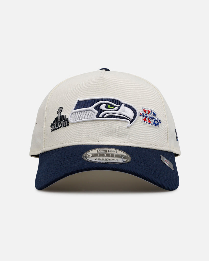 New Era Seattle Seahawks 'Super Bowl Logos' 9FORTY A-Frame Snapback Ch ...