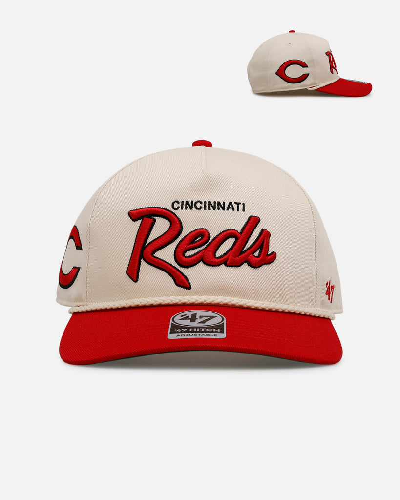 47 Brand Cincinnati Reds 'MLB Opening Day' Script Hitch Snapback Natur ...