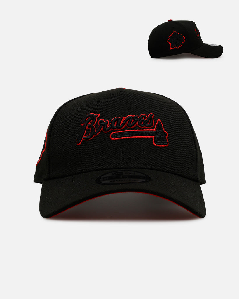 New Era Atlanta Braves 'Outline' 9FORTY A-Frame Snapback Black ...