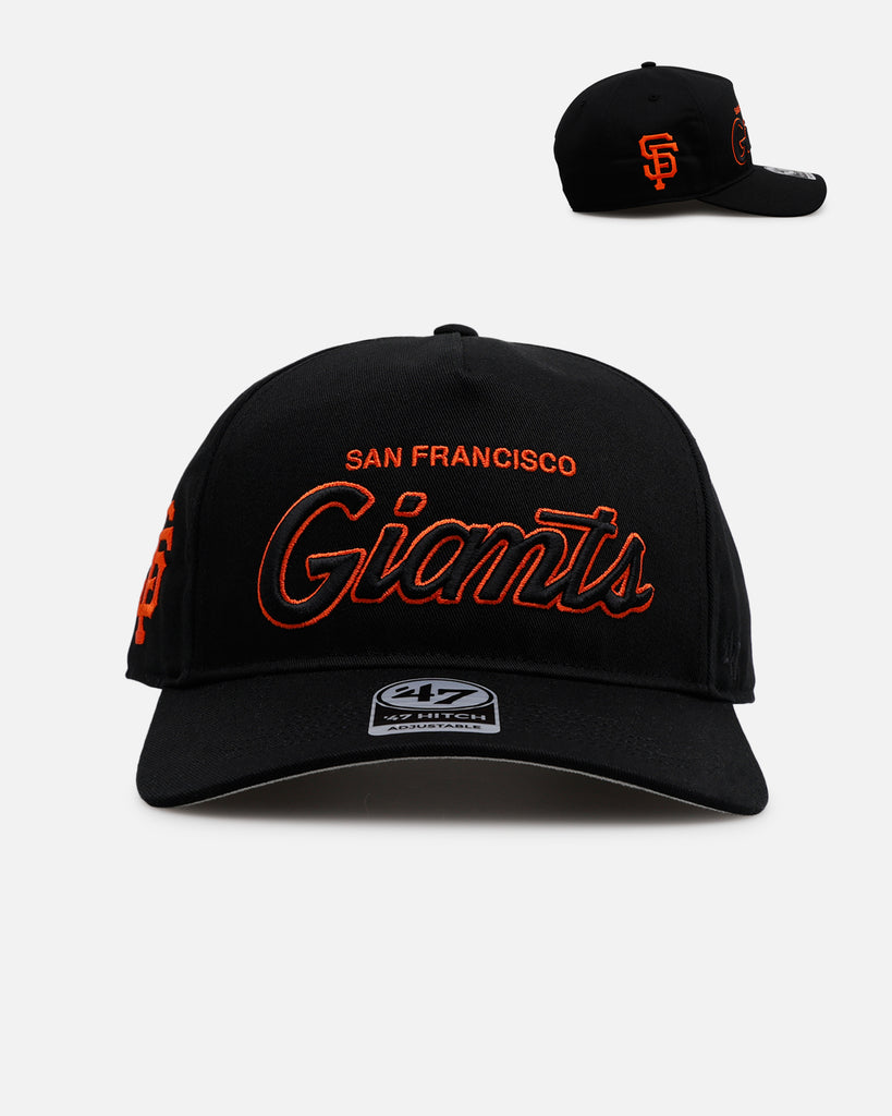 47 Brand San Francisco Giants 'Black Dome Script' 47 Hitch Snapback Bl ...