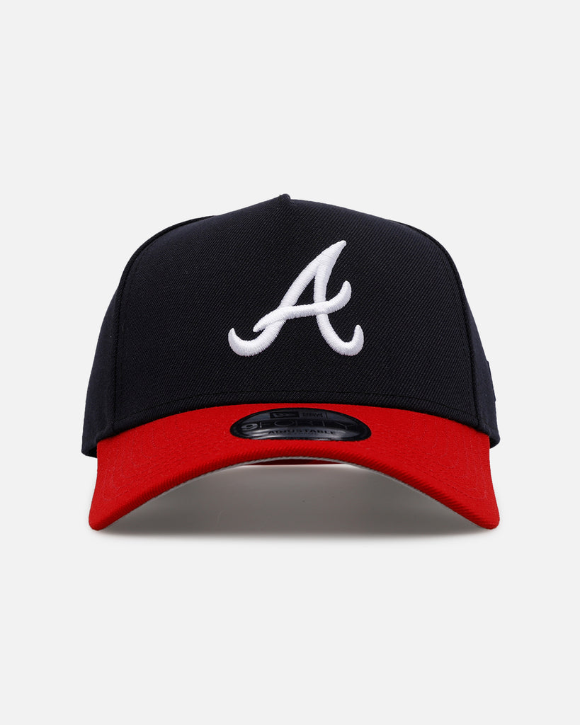 New Era Atlanta Braves 'Homage' 9FORTY A-Frame Snapback Navy/Red ...