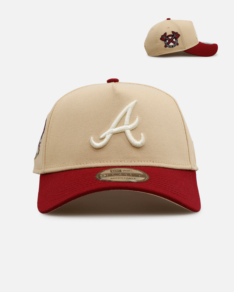 New Era Atlanta Braves 'Vintage' 9FORTY A-Frame Snapback Vegas Gold ...