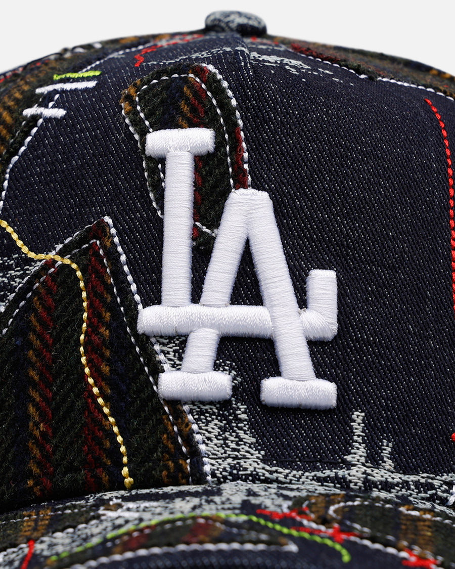 New Era Los Angeles Dodgers 'Running Stitch' 9FORTY A-Frame Snapback M ...