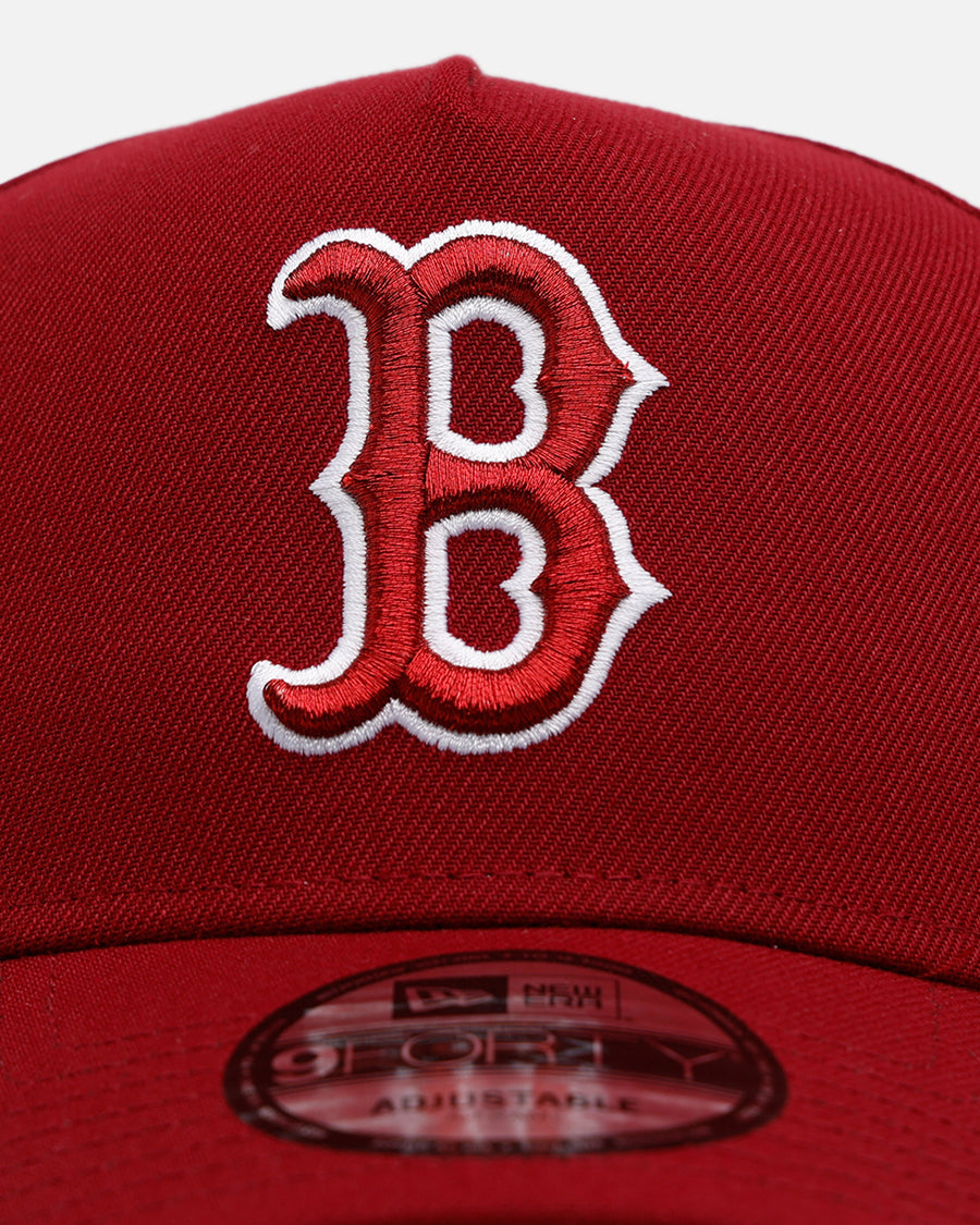 New Era Boston Red Sox 'Candy Apple' 9FORTY A-Frame Snapback Cardinal ...