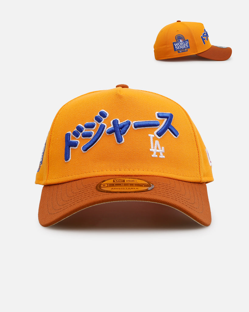 New Era Los Angeles Dodgers 'Beer' 9FORTY A-Frame Snapback Gold/Brown ...