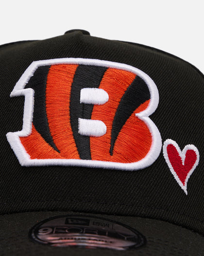 New Era Cincinnati Bengals 'Team Color Hearts' 9FORTY A-Frame Snapback ...