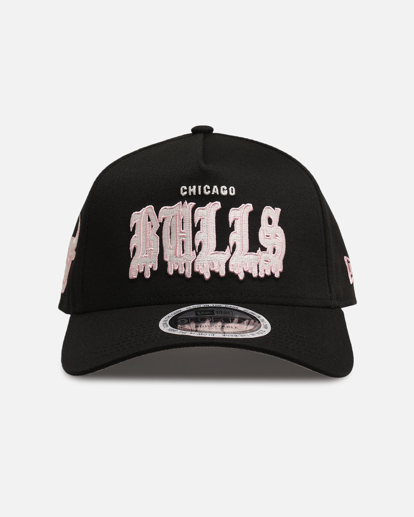 New Era Chicago Bulls 'Drip Glow Script' 9FORTY A-Frame Snapback Black ...