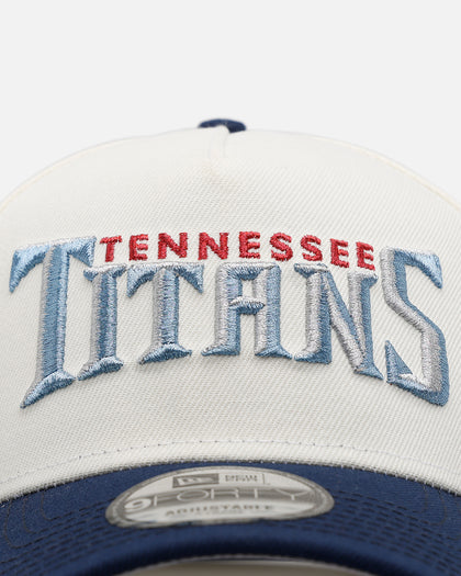 New Era Tennessee Titans 'Chrome Metallic Wordmark' 9FORTY A-Frame Sna ...