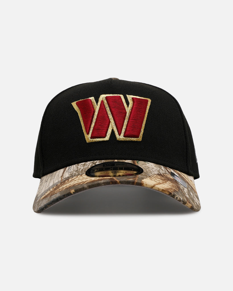 New Era Washington Commanders 'Black Crown Realtree Visor' 9FORTY A-Fr ...