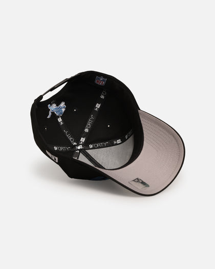 New Era Detroit Lions 'Upside Down Logo' 9FORTY A-Frame Snapback Black ...