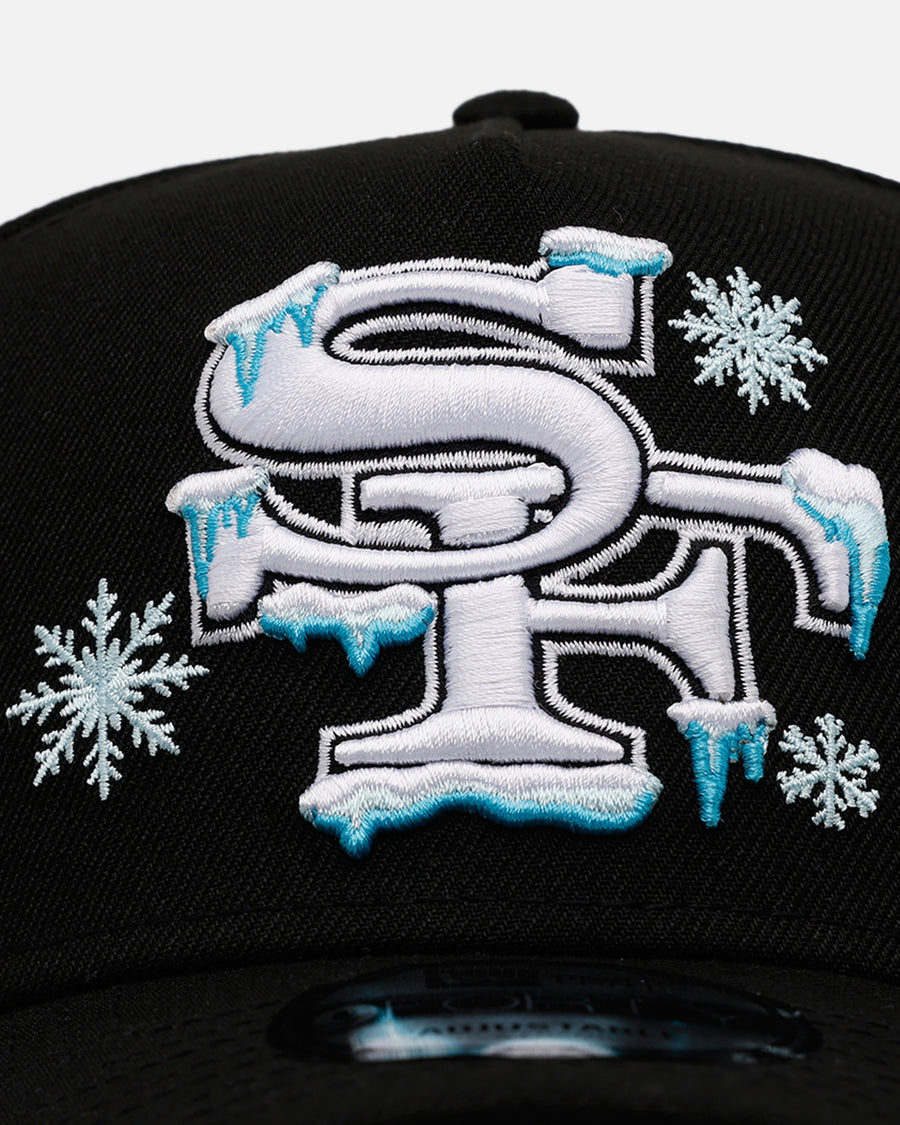 New Era San Francisco 49ers 'Cold As Ice' 9FORTY A-Frame Snapback Blac ...