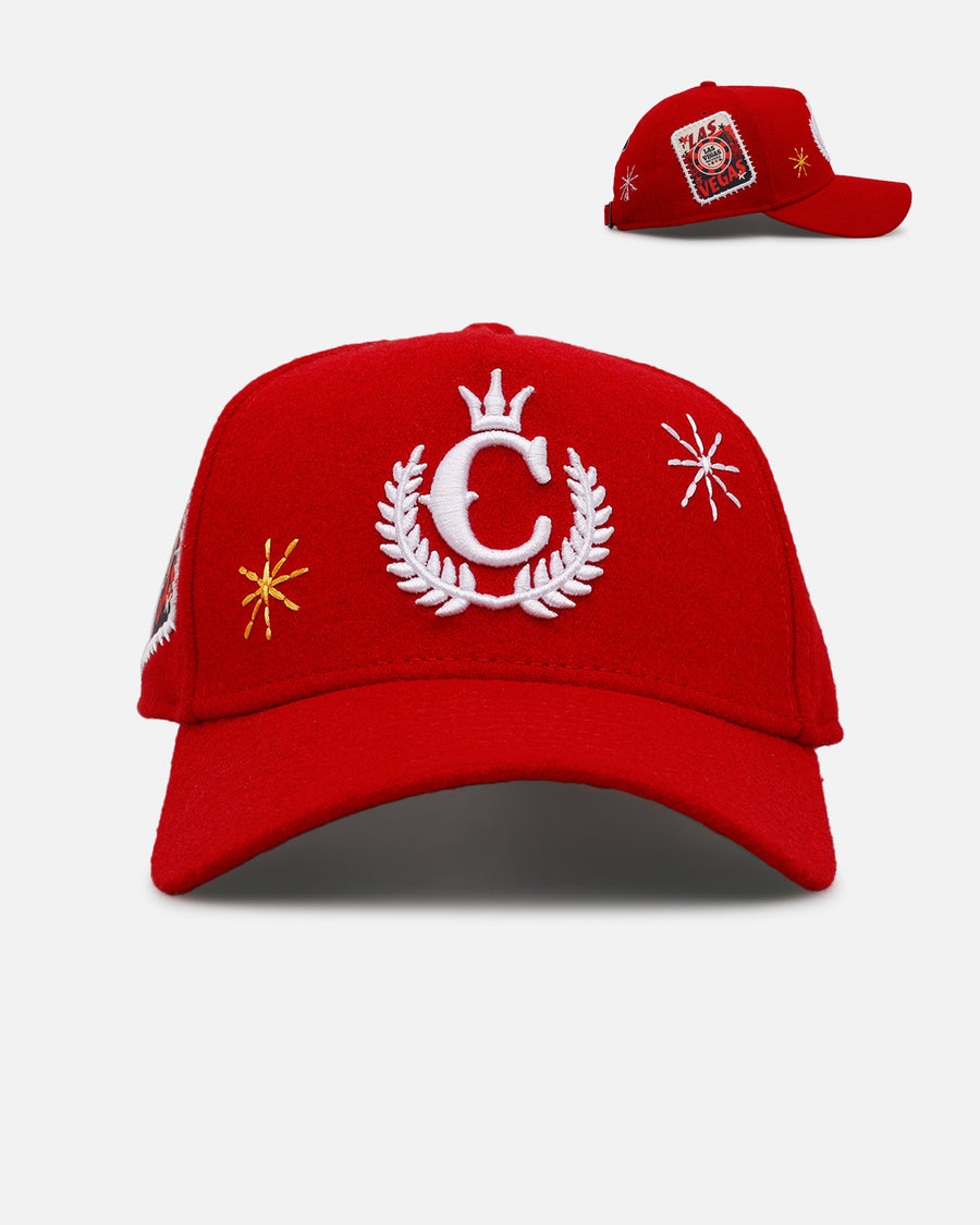 New Era X Culture Kings 'Lost Wages' 9FORTY A-Frame Snapback Red ...