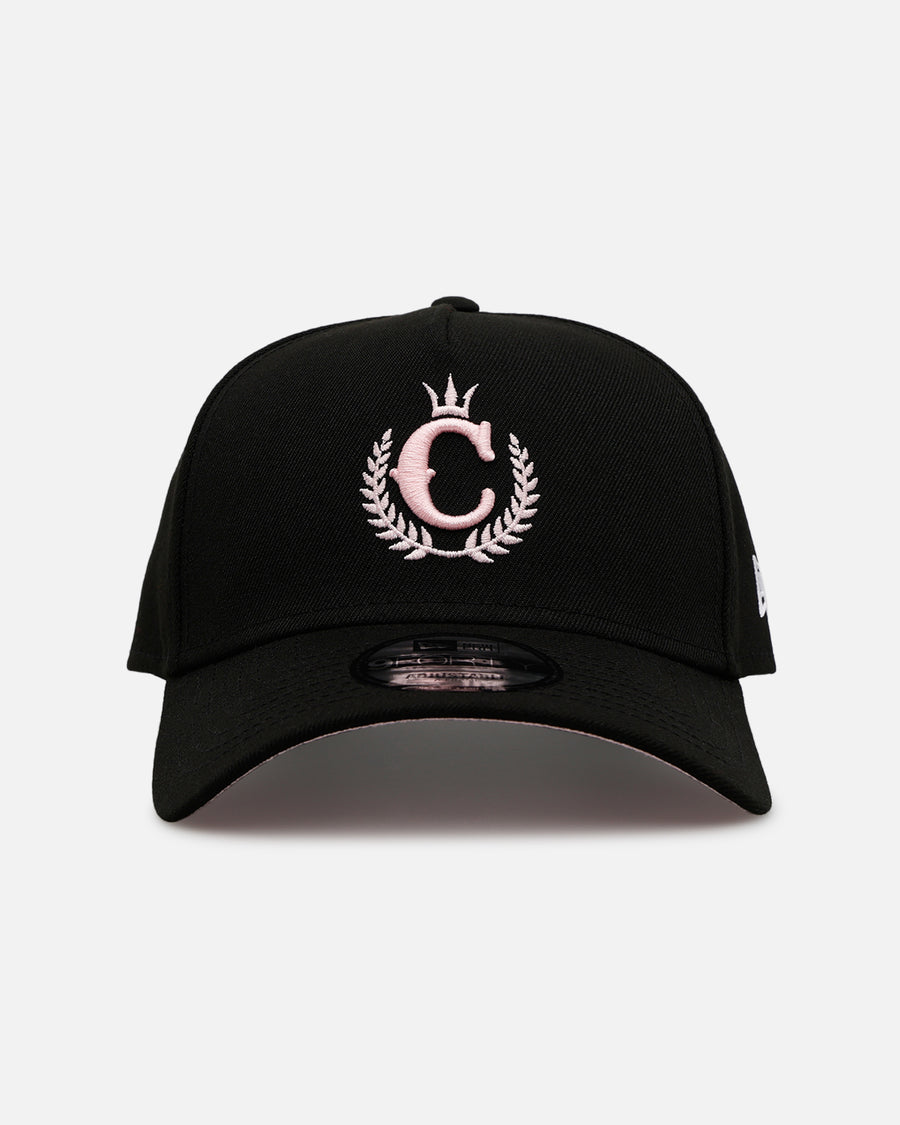 New Era X Culture Kings 'Black & Pink' 9FORTY A-Frame Snapback Black/P ...