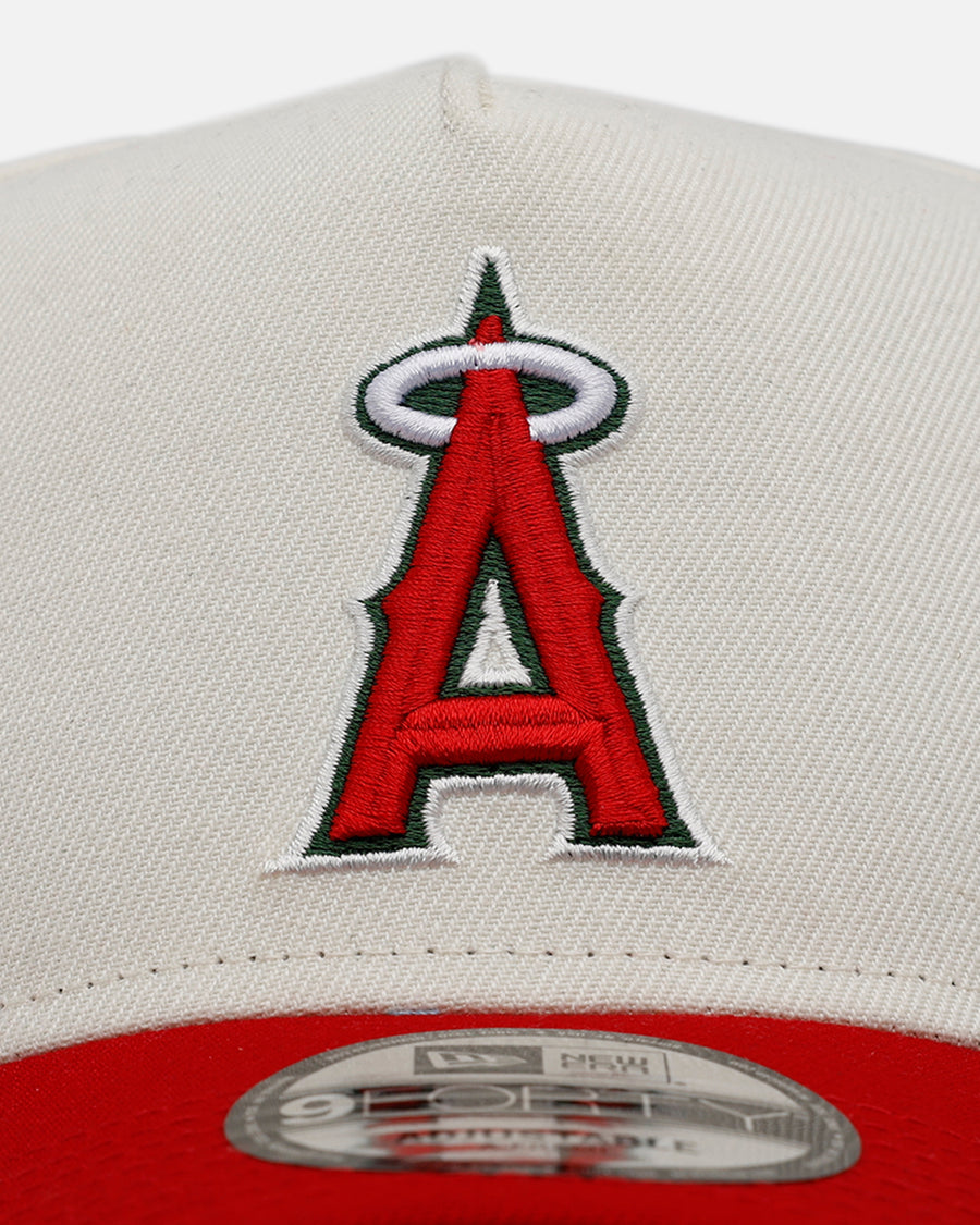New Era Los Angeles Angels 'Strawberry' 9FORTY A-Frame Snapback Chrome ...