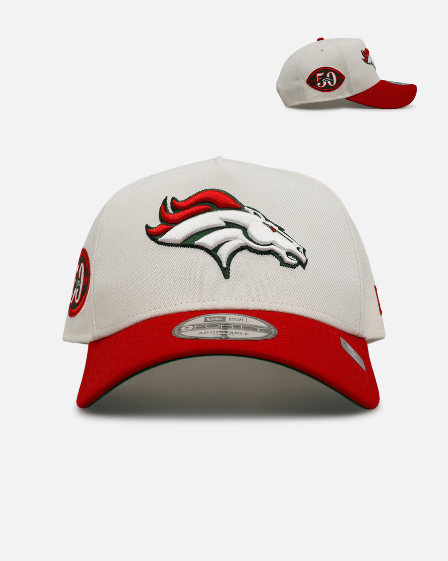 New Era Denver Broncos 'Strawberry' 9FORTY A-Frame Snapback Chrome/Red ...