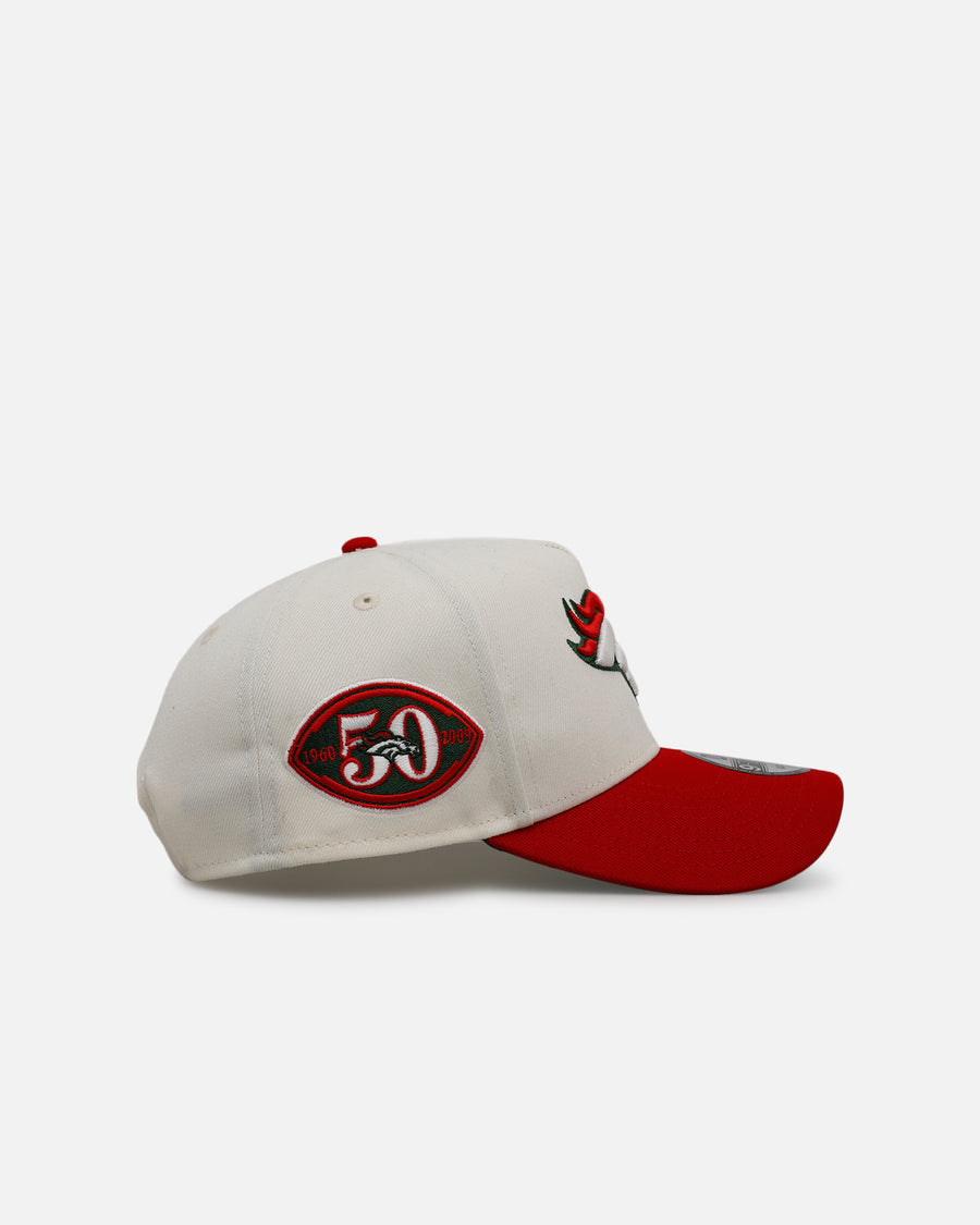 New Era Denver Broncos 'Strawberry' 9FORTY A-Frame Snapback Chrome/Red ...