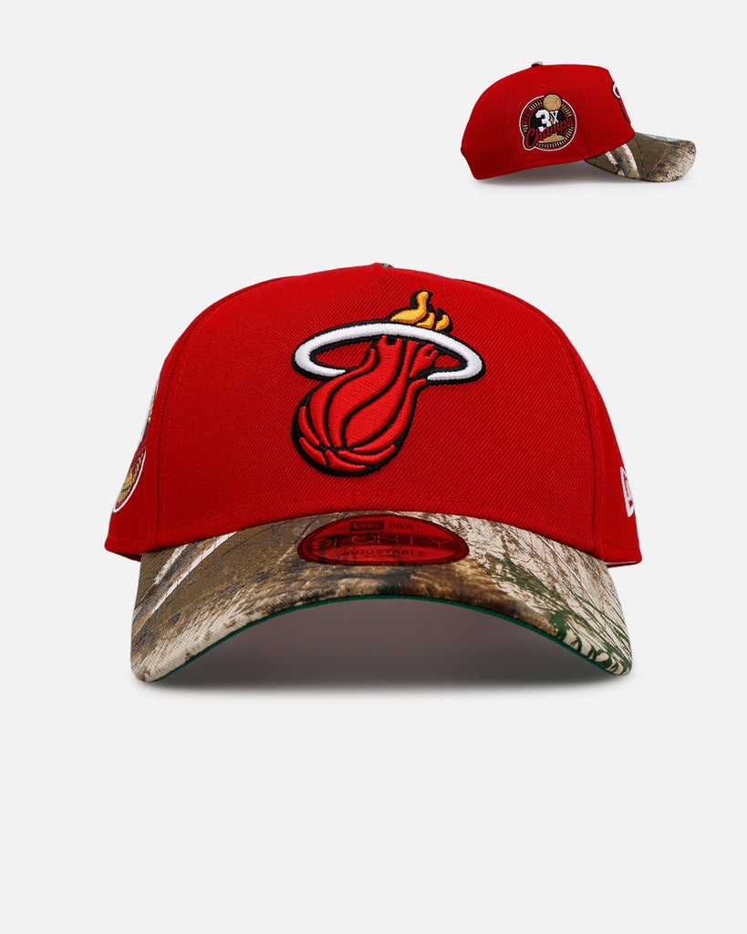 New Era Miami Heat 'Realtree Visor' 9FORTY A-Frame Snapback Official T ...