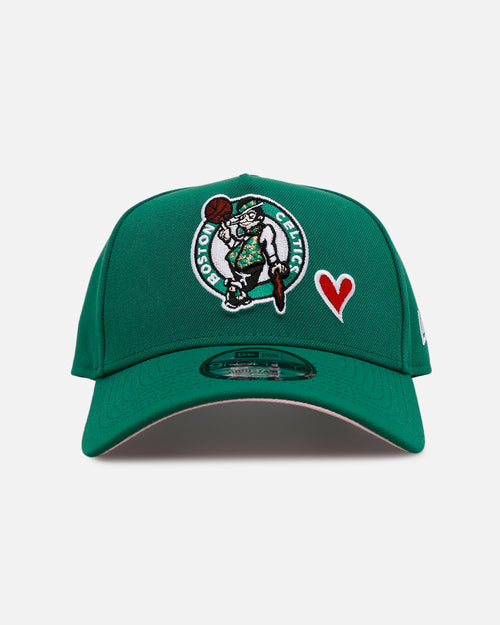 New Era Boston Celtics 'Team Color Hearts' 9FORTY A-Frame Snapback Off ...