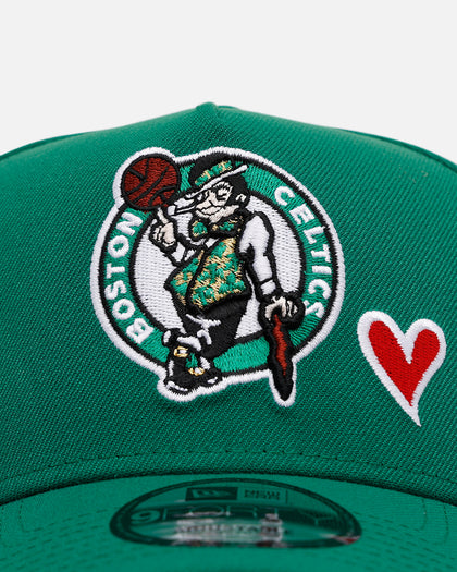 New Era Boston Celtics 'Team Color Hearts' 9FORTY A-Frame Snapback Off ...