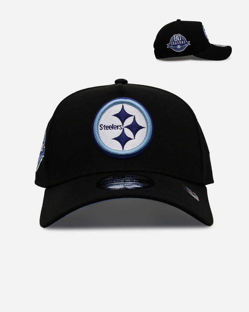 New Era Pittsburgh Steelers 'Black And Sky Blue' 9FORTY A-Frame Snapba ...