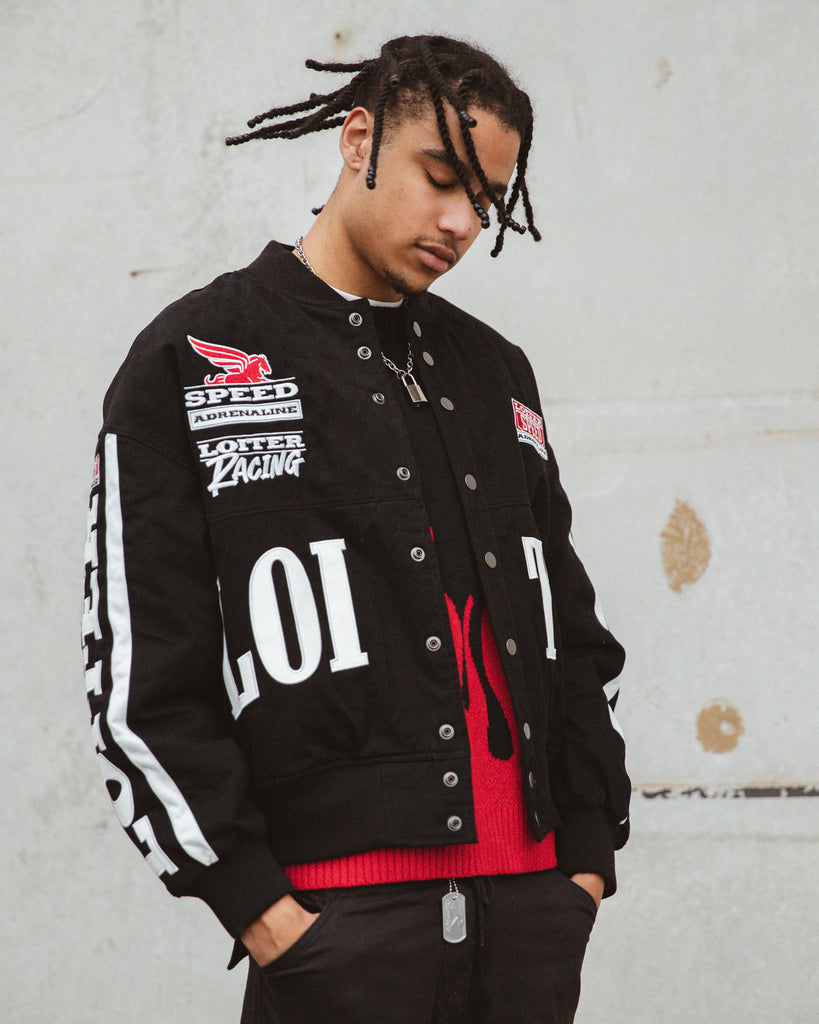 Loiter Motor Sport Jacket Black | Culture Kings US
