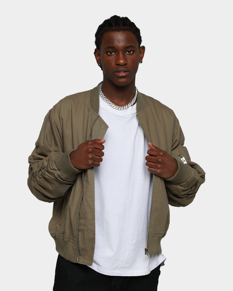 MNML Upscale Bomber Jacket Olive | Culture Kings US