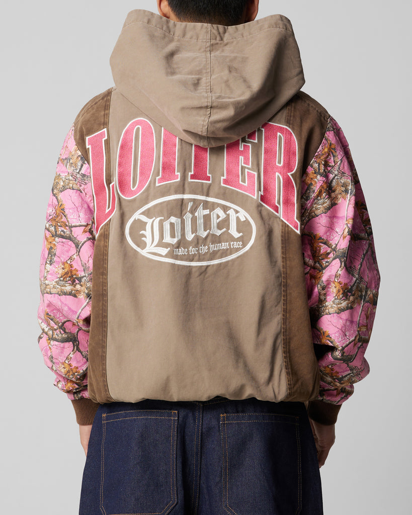 Loiter Splinter Hoodie Pink Camo | Culture Kings US