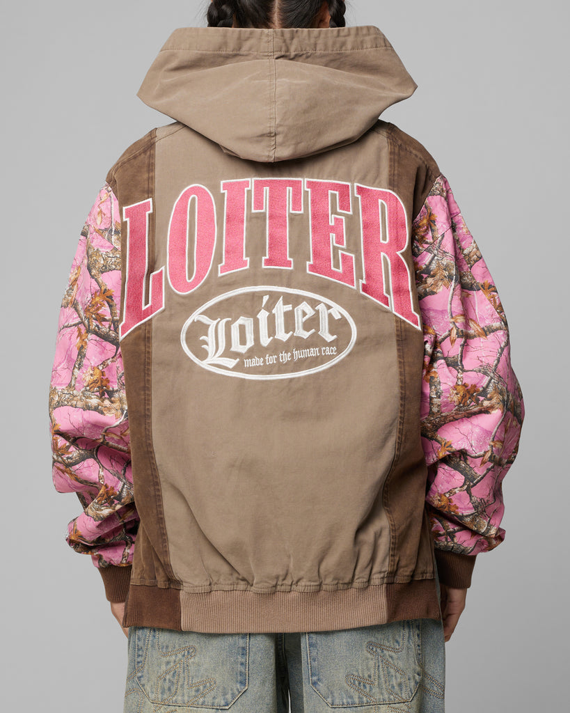 Loiter Splinter Hoodie Pink Camo | Culture Kings US