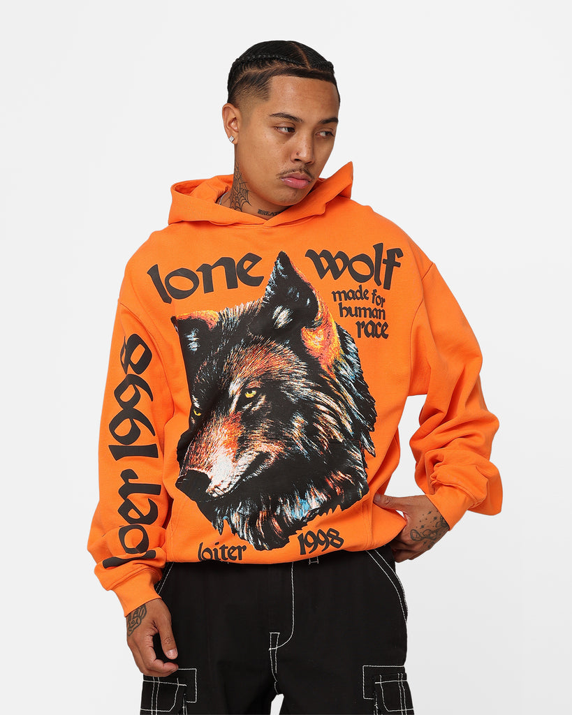 Loiter Lone Wolf Hoodie Orange | Culture Kings US
