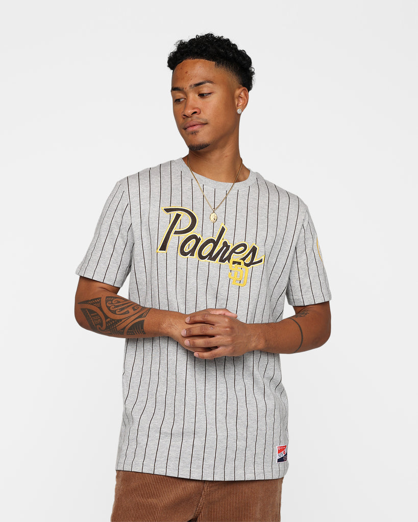 New Era San Diego Padres Pinstripe T-Shirt Grey | Culture Kings US