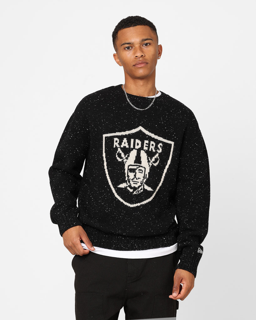 New Era Oakland Raiders Oversized Knit Sweater Black | Culture Kings US