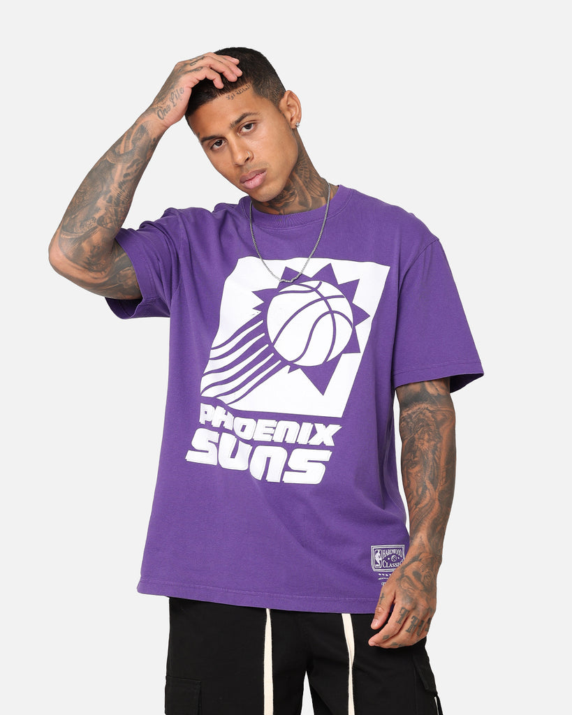 Mitchell & Ness Phoenix Suns XL Logo One Colour T-Shirt Faded Purple | Culture Kings US
