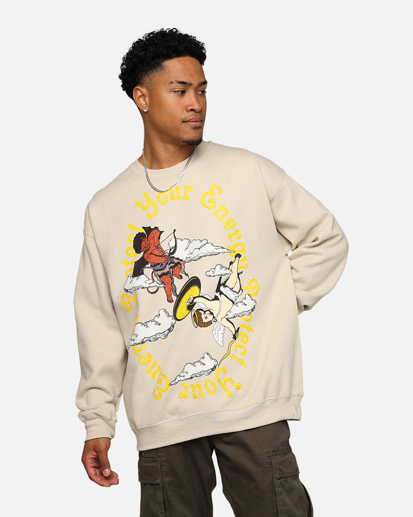 Goat Crew Protect Your Energy Crewneck Stone | Culture Kings US