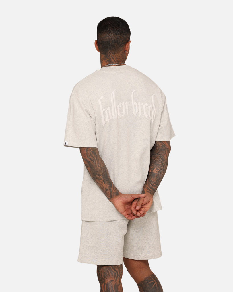 Fallen Breed Monogram T-Shirt Grey Marle/White | Culture Kings US
